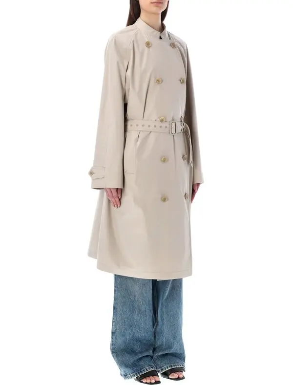 Prada Double-breasted Belted Trench Coat