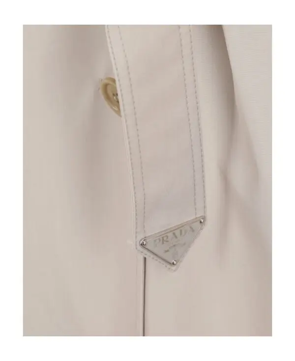 Prada Double-breasted Belted Trench Coat