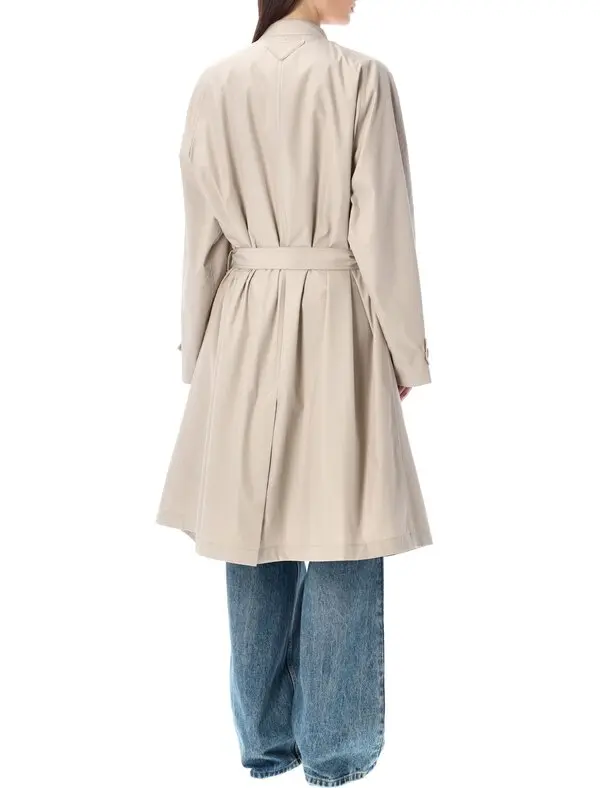 Prada Double-breasted Belted Trench Coat