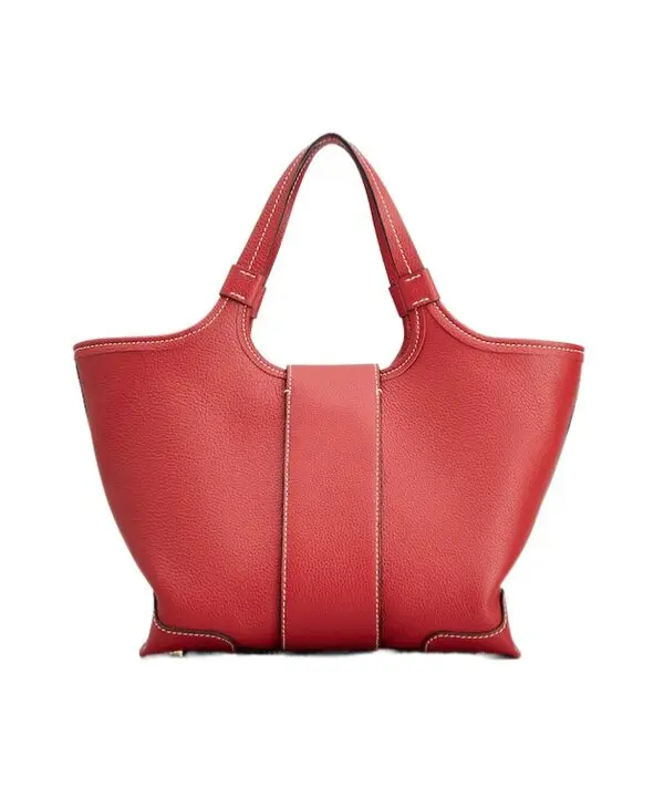 ROGER VIVIER Viv Choc" Mini Shopping Bag In Leather