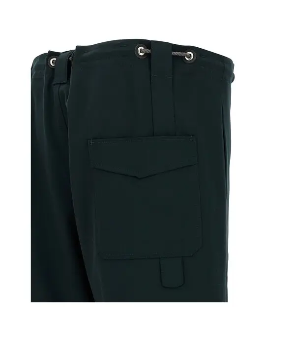 KIKO KOSTADINOV Kyan Drawstring Bermuda Shorts - Green
