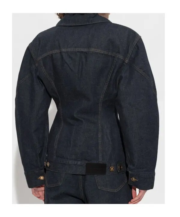 Givenchy Chest Pocket Denim Jacket - Navy Blue