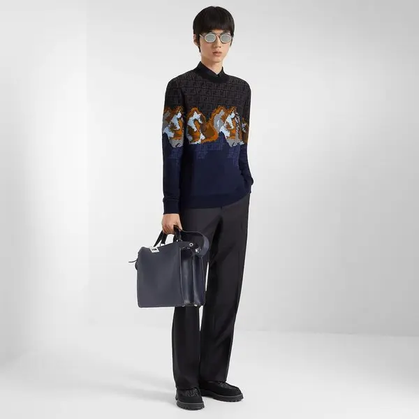 Fendi Peekaboo Iseeu Medium Tote Bag - Blue