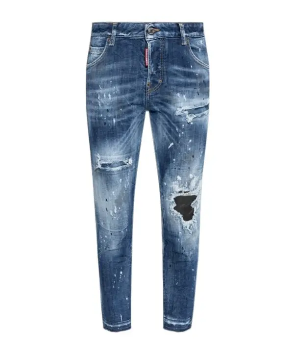 Dsquared2 Distressed Skinny Jeans - Blue
