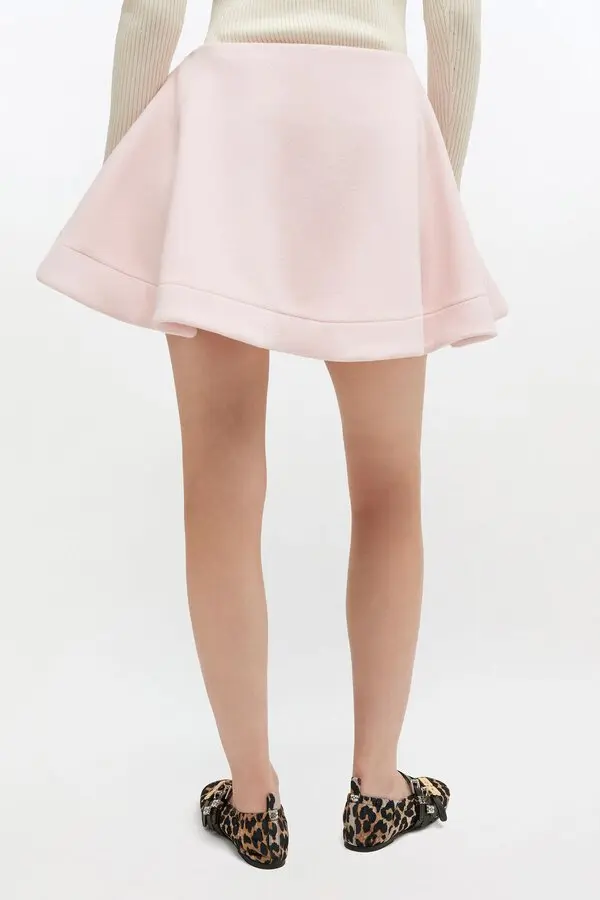 GANNI Flared Circle Skirt - Pink