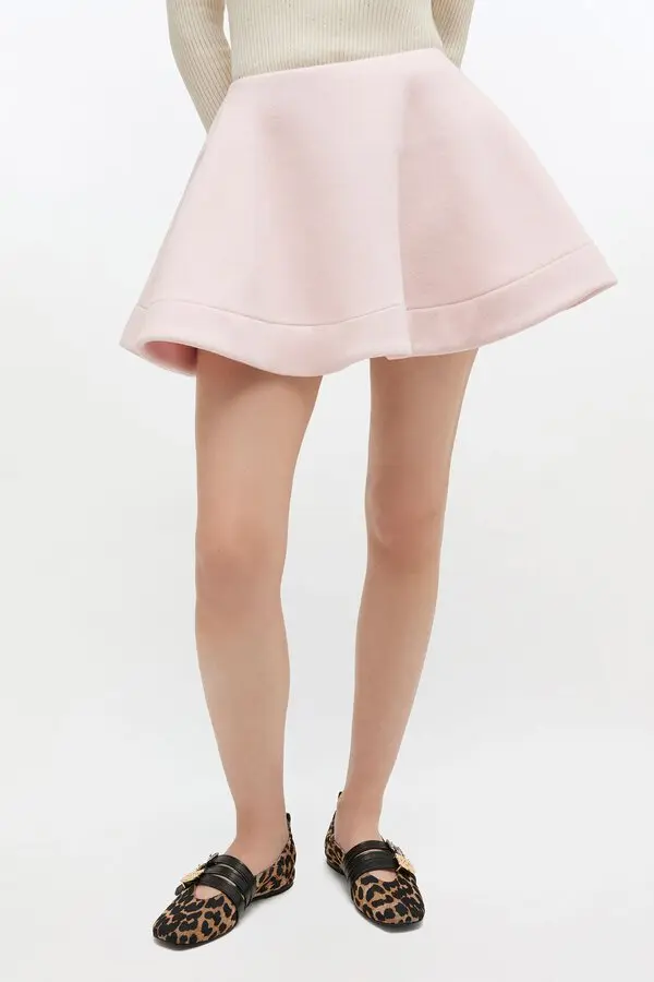 GANNI Flared Circle Skirt - Pink