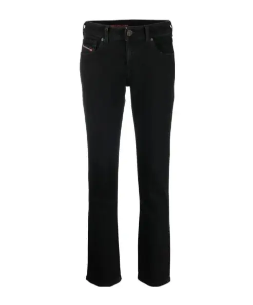 DIESEL® Cropped Flared Jeans With Logo Detail