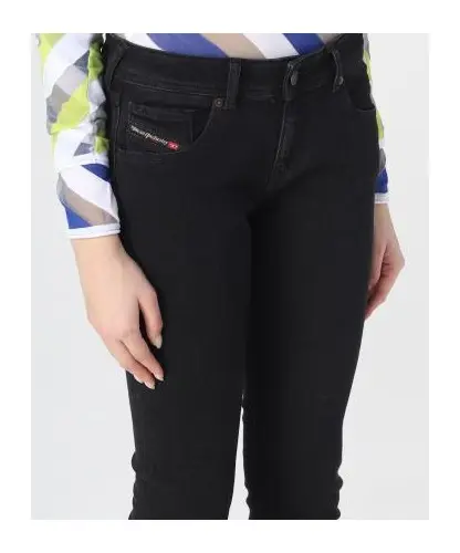 DIESEL® Cropped Flared Jeans With Logo Detail
