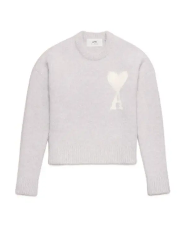 AMI Paris De Coeur Crew Neck Jumper - No