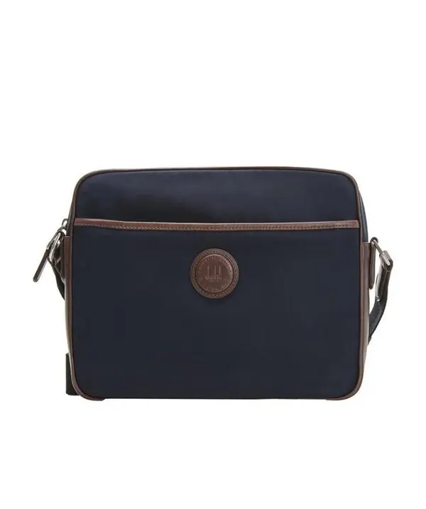 Dunhill Badge Detail Shoulder Bag - Black