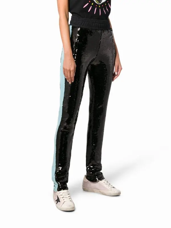 CHIARA FERRAGNI Sequined Skinny Trousers