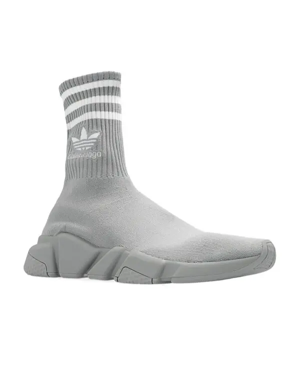 Balenciaga X Adidas Logo Embroidered Sock Sneakers