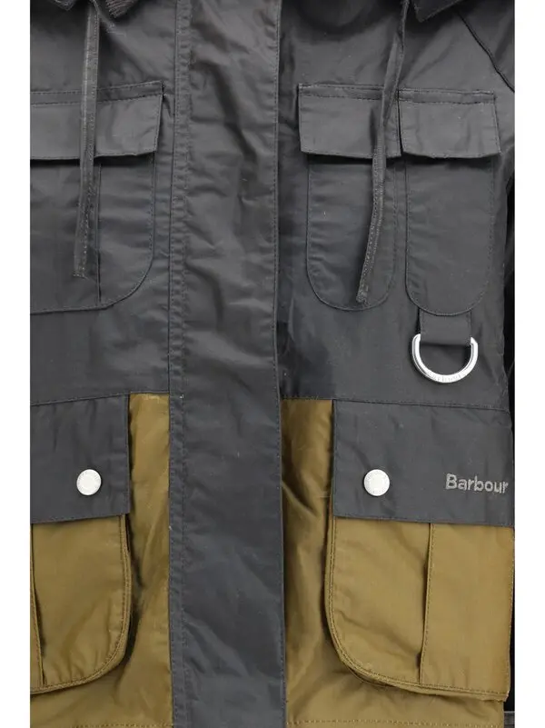 Barbour Liza Hooded Wax Jacket - Black