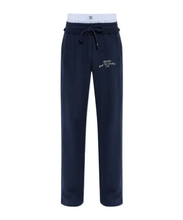 MISBHV Waffle-knit Trousers - Black