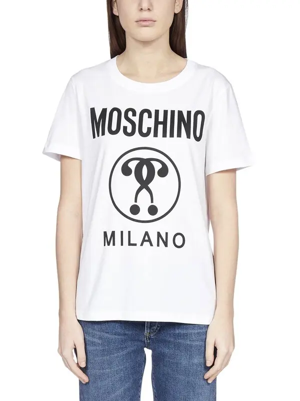 Moschino Milano Logo T-shirt - White