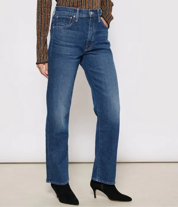 MOTHER High-rise Straight-leg Jeans