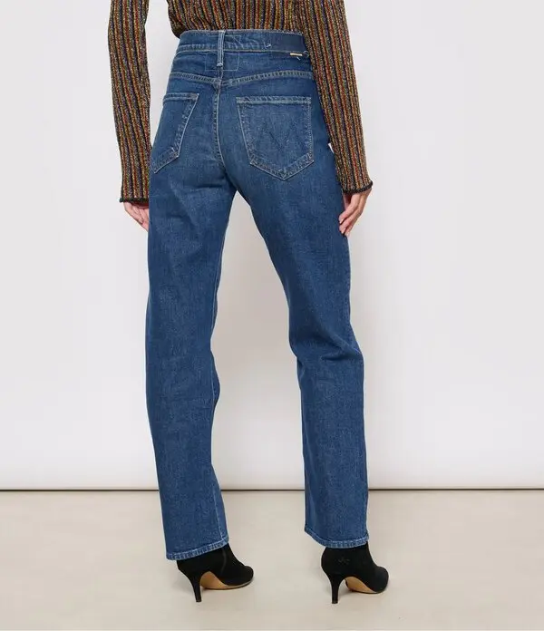 MOTHER High-rise Straight-leg Jeans
