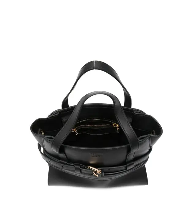 Moschino Belted Top Handle Tote Bag - Black