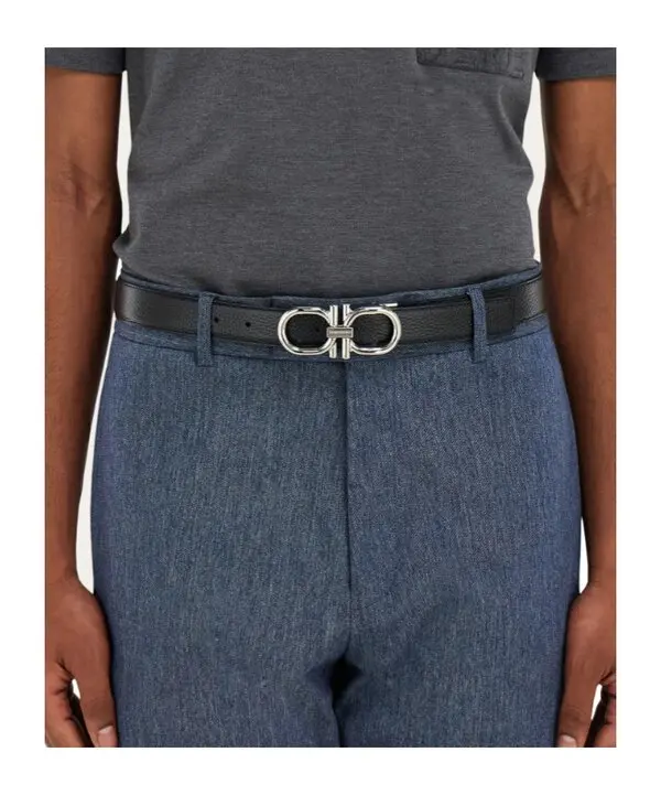 FERRAGAMO Logo Plaque Belt