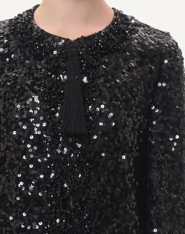 Valentino Garavani Embellished Sequin Jacket