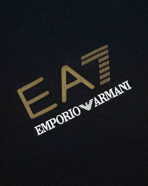 EA7 Logo Lapel Polo Shirt