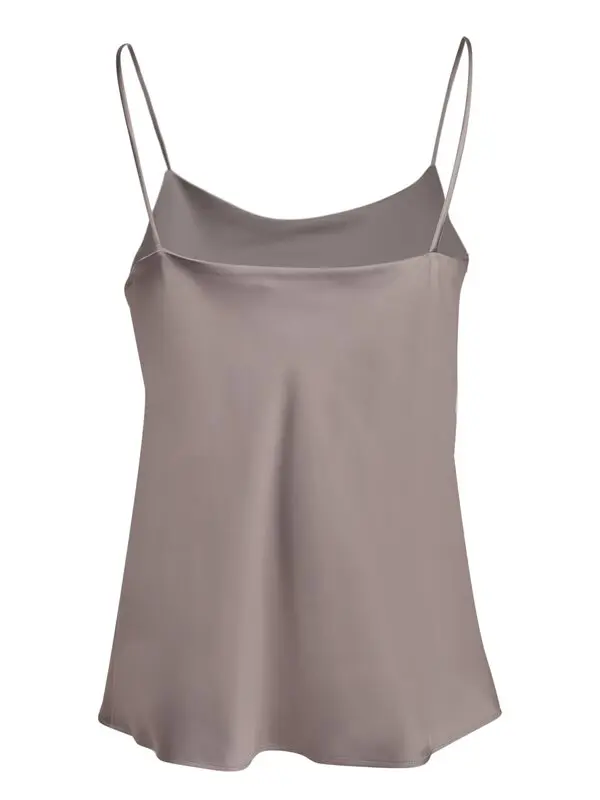 Herno Spaghetti Straps Satin Tank Top