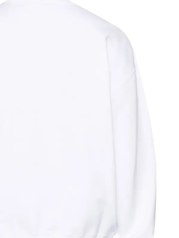 Gucci Felt Knitted Cotton Sweatshirt With Double G Print