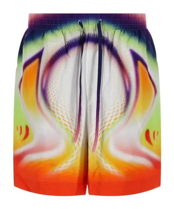 Casablanca Printed Drawstring Shorts - Sporchid