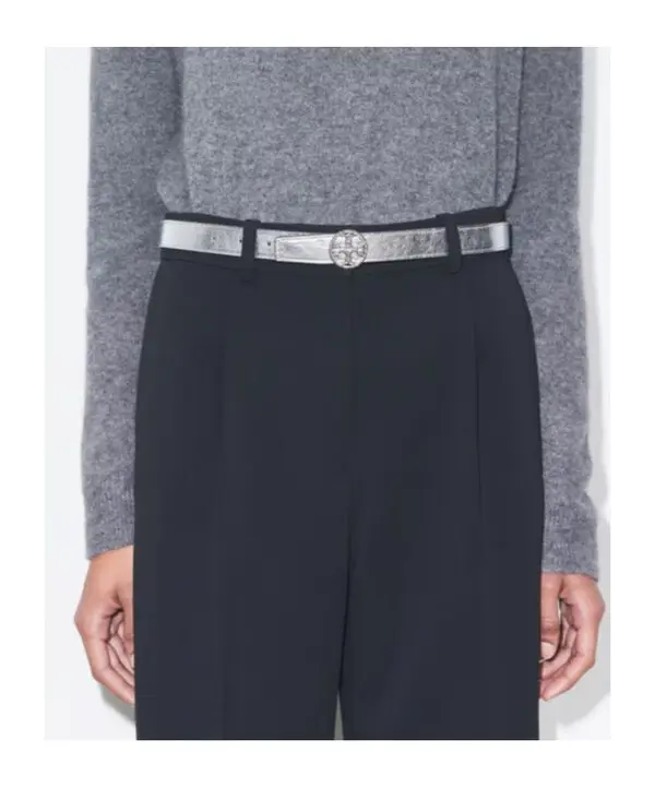 Tory Burch Double T Motif-embellished Buckle Belt