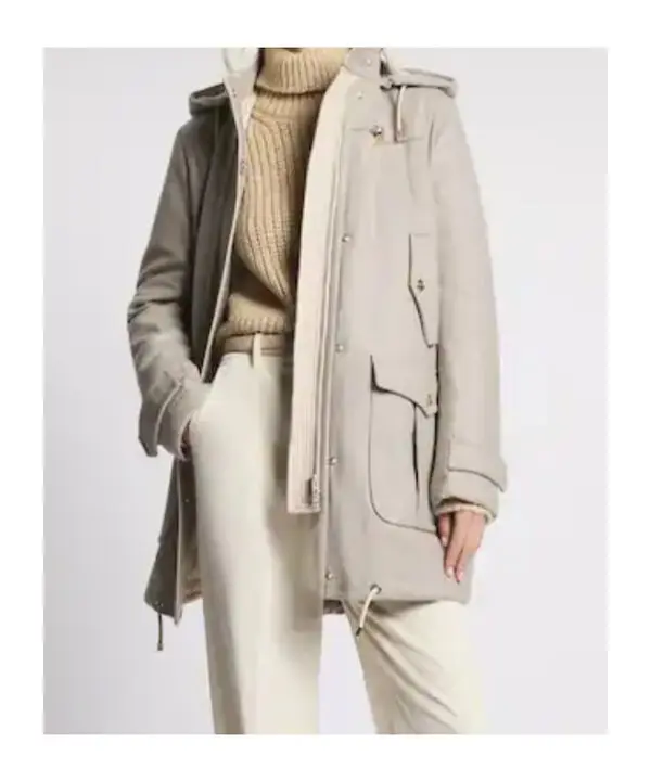 FAY Quilted Wool-blend Parka With Removable Hood