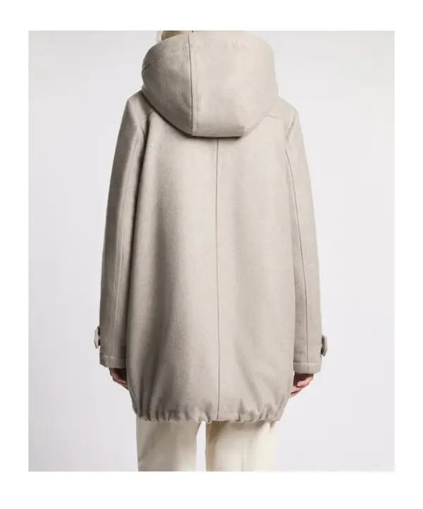 FAY Quilted Wool-blend Parka With Removable Hood