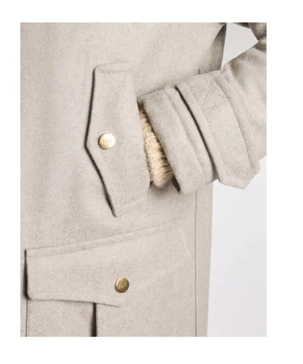 FAY Quilted Wool-blend Parka With Removable Hood