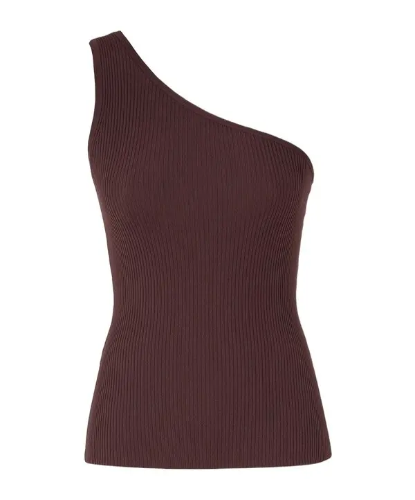 Zimmermann Daylight One Shoulder Top - Plum