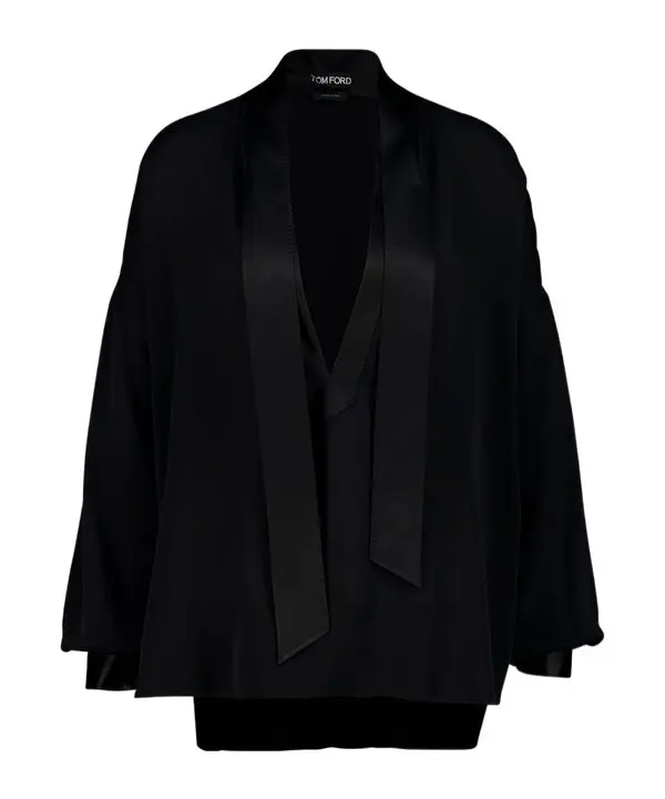 TOM FORD Tuxedo Detailed Tunic Shirt - Black