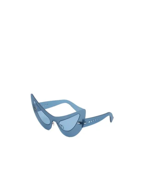 Marni Geometric Cat Eye Sunglasses - Blue