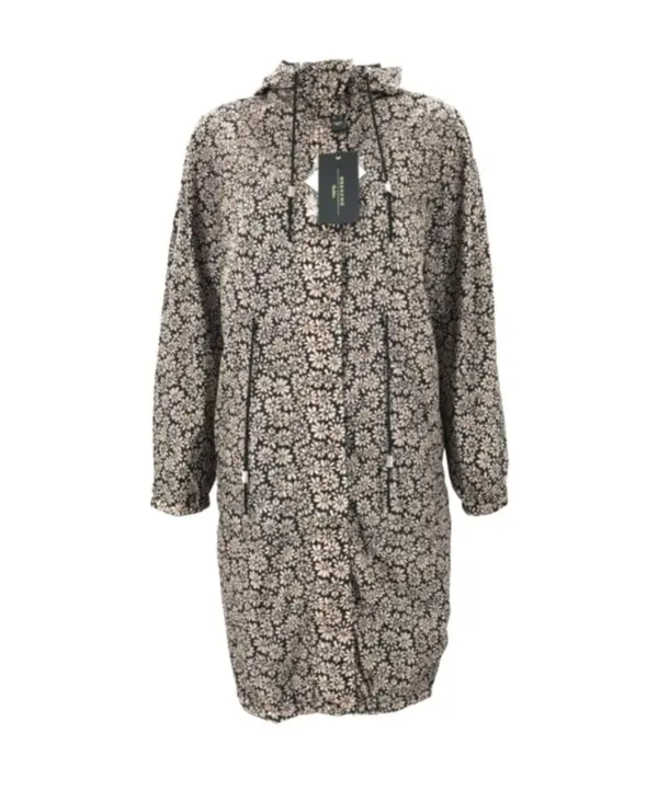 Max Mara Hooded Trench Coat - Gray