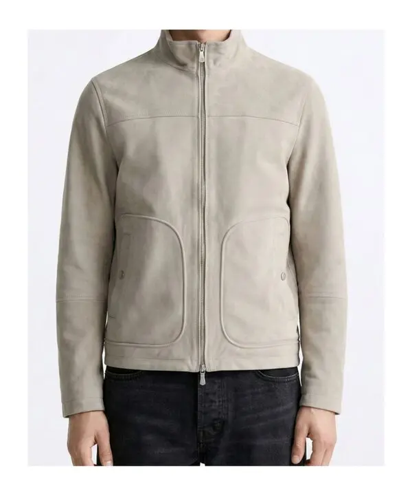 Eleventy Long Sleeve Casual Jacket With Stand-up Collar - Nude