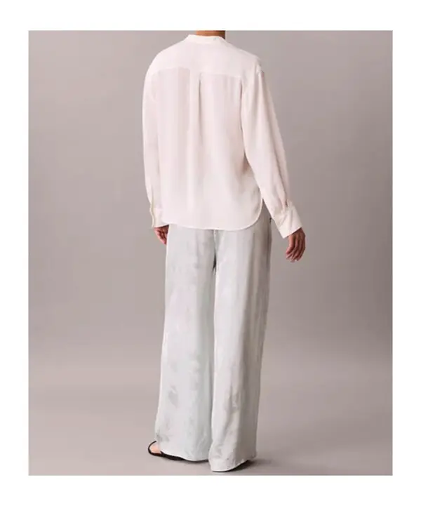 Calvin Klein Elastic Waist Wide-leg Pants