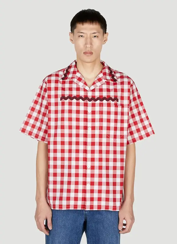 Prada Lapel Short-sleeved Shirt