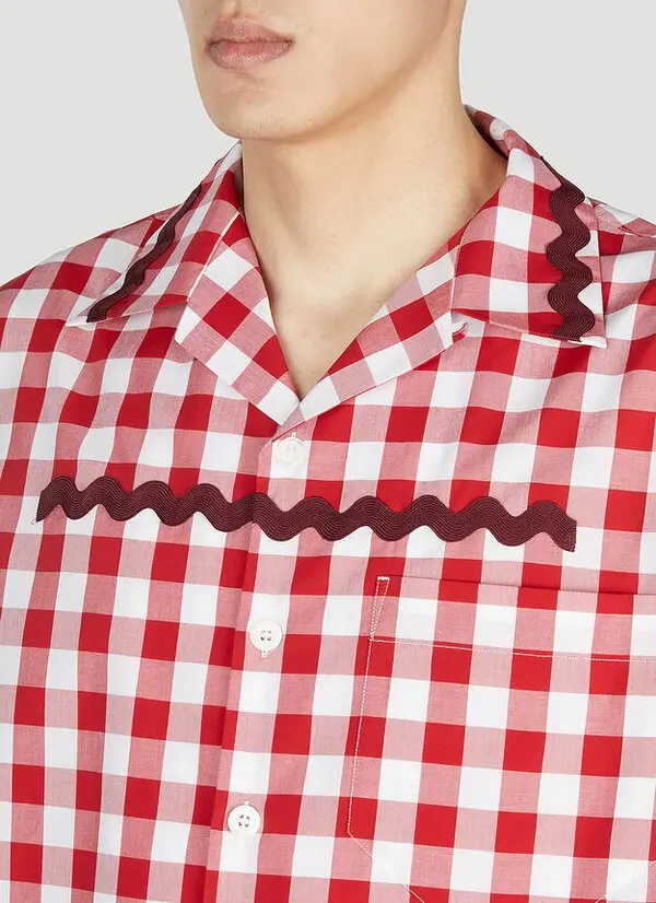 Prada Lapel Short-sleeved Shirt