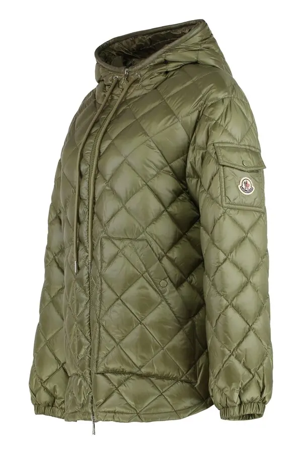 Moncler Quilted Zip-up Down Jacket - Green