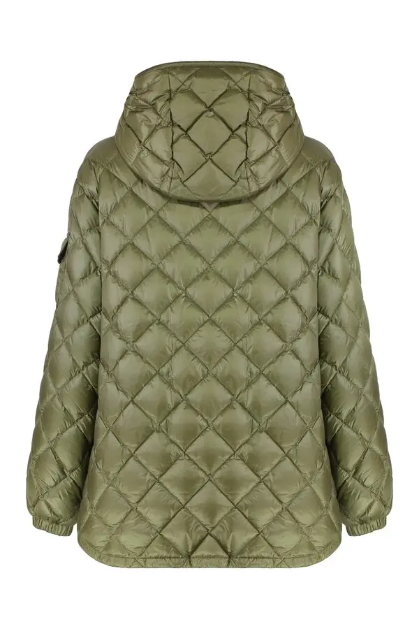 Moncler Quilted Zip-up Down Jacket - Green