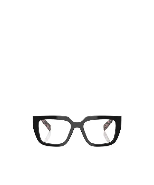 Prada Square Frame Eyeglasses - Black