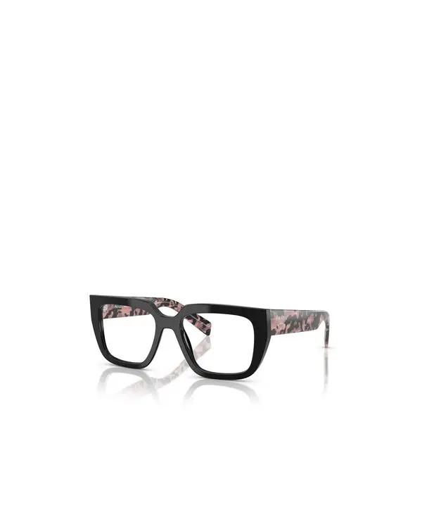 Prada Square Frame Eyeglasses - Black