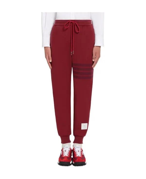 Thom Browne 4-bar Stripe Track Pants - Red