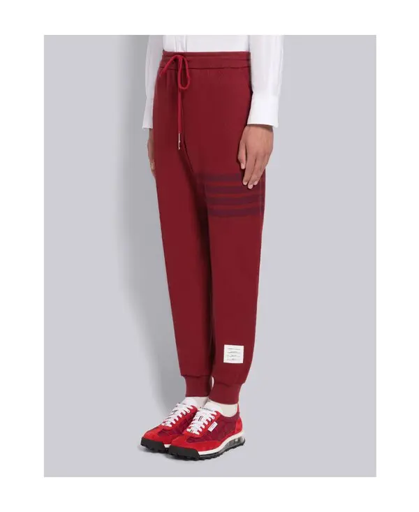 Thom Browne 4-bar Stripe Track Pants - Red