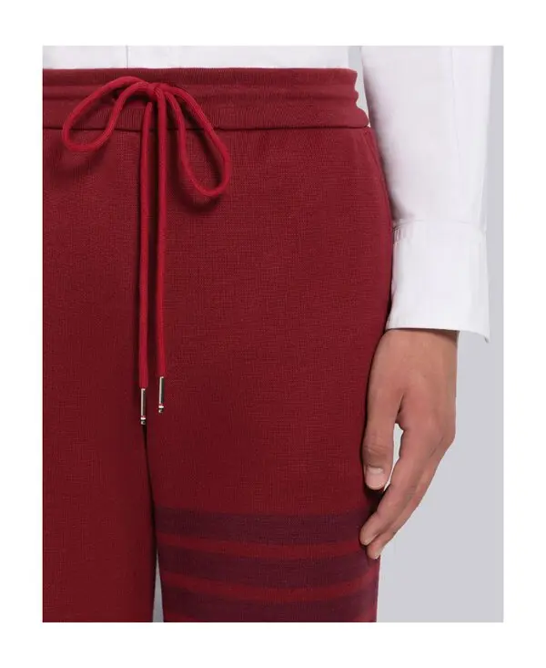 Thom Browne 4-bar Stripe Track Pants - Red