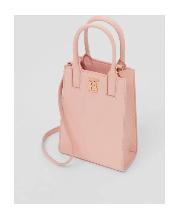 Burberry Grain Leather Mini Frances Tote Bag