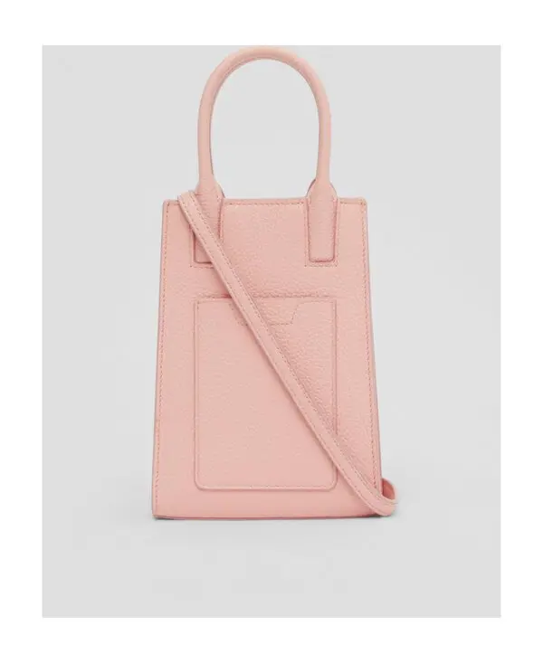 Burberry Grain Leather Mini Frances Tote Bag