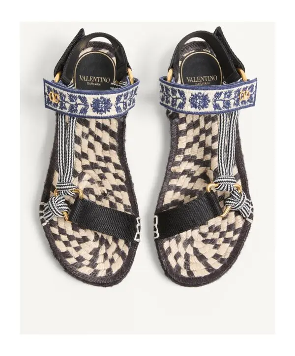 Valentino Garavani Open Toe Espadrille Sandal